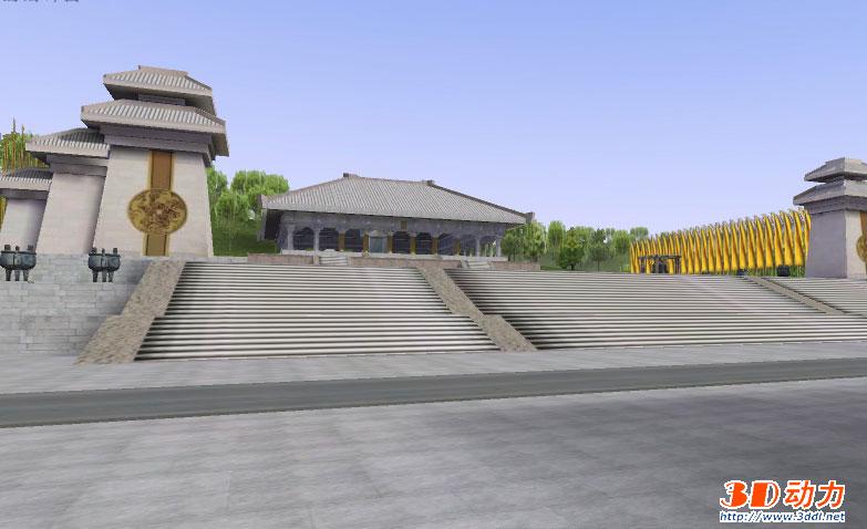 清明节黄帝陵三维虚拟祭祖行特效图片-搜维尔科技[SouVR.com]